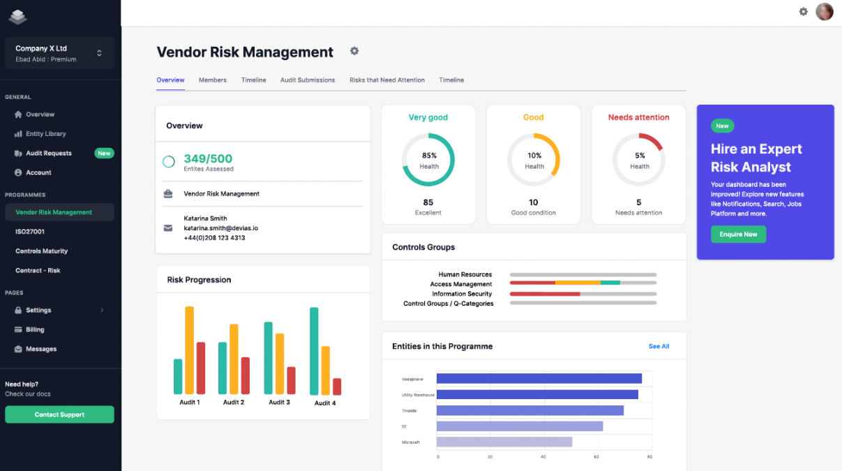 Vendor Risk Management – Risk Management Platform